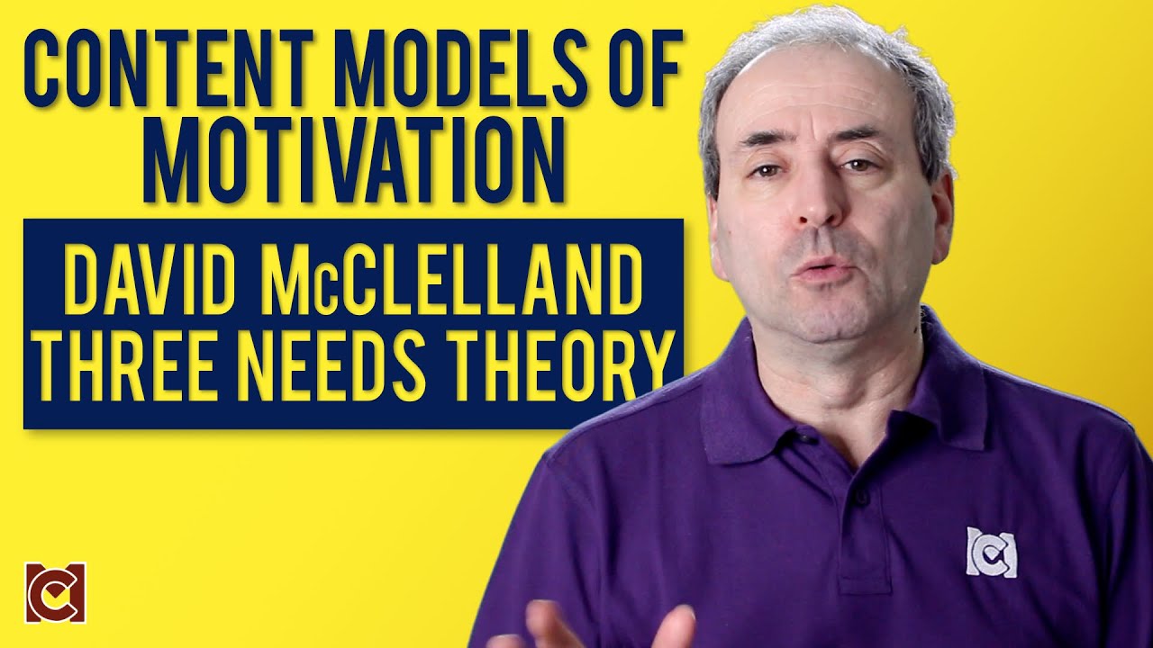 David McClelland and Three Motivational Needs - Content Theories of ...