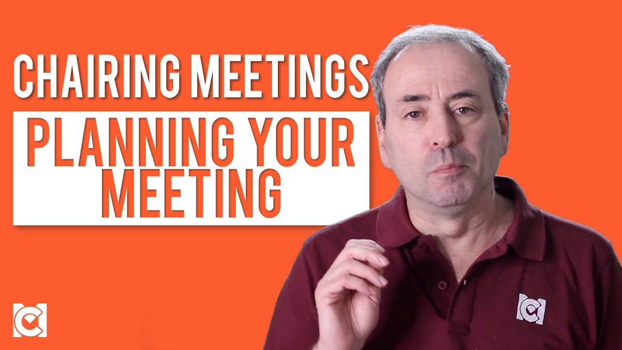 Chairing Meetings - Planning Your Meeting - mgmtcourses.com